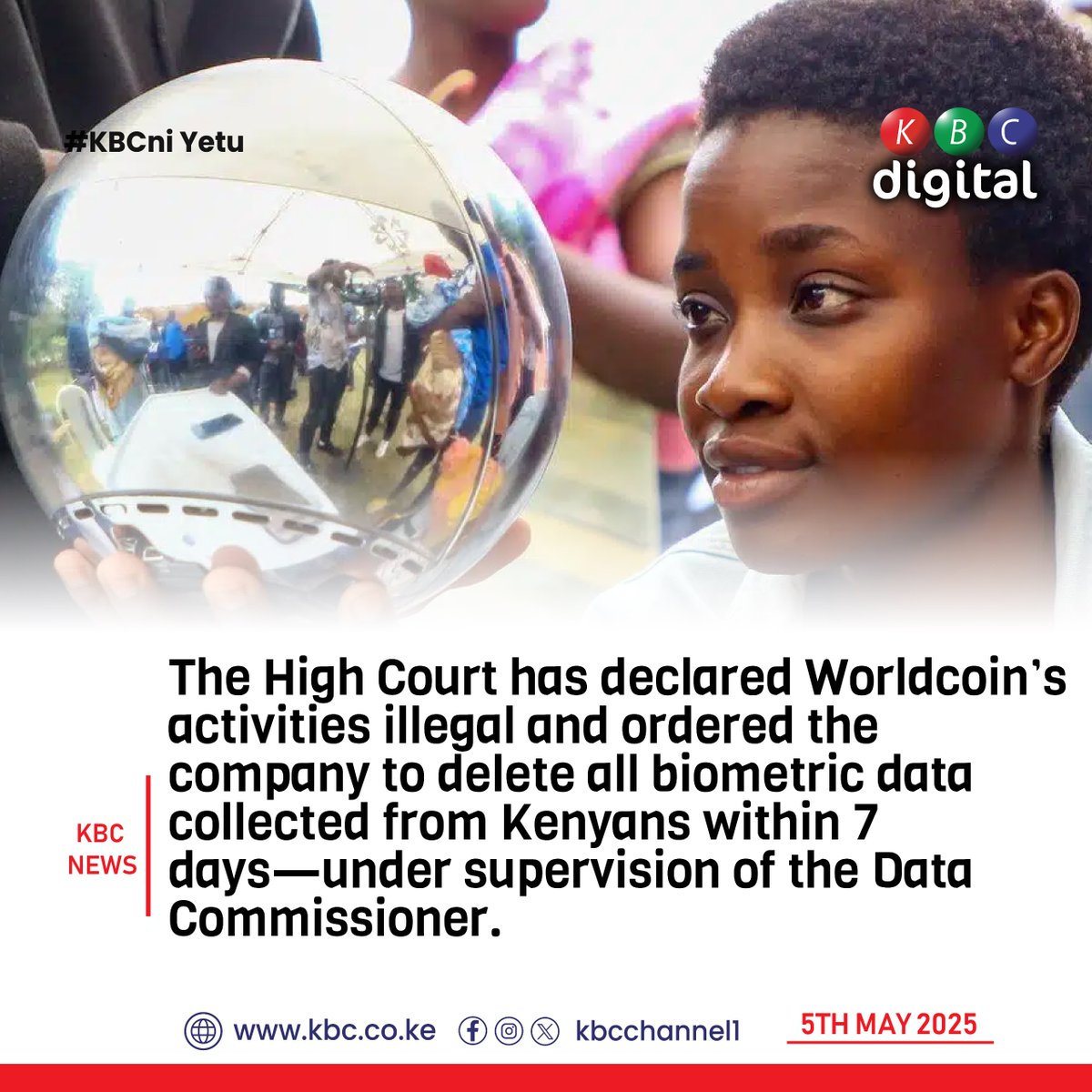 Kenyan High Court Orders Worldcoin to Delete Biometric Data Within 7 ...