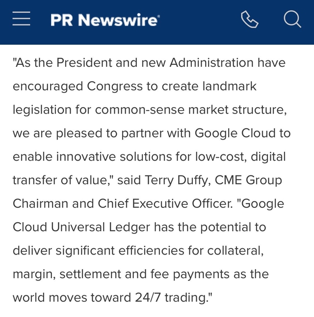 CME Group and Google Cloud to Launch Tokenization Services in 2026 ...