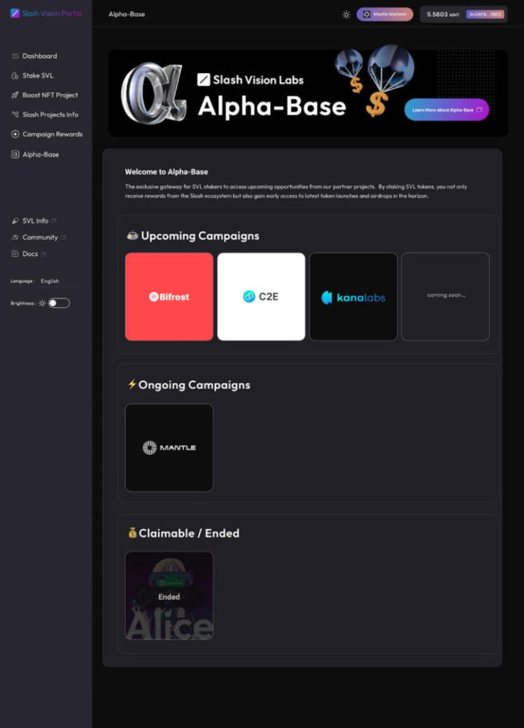 Slash Vision Labs Unveils SVL Alpha-Base: A New Gateway to Exclusive ...